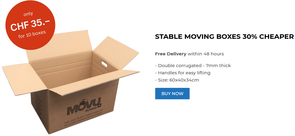 Moving boxes needed? Learn here where to buy them. | MOVU