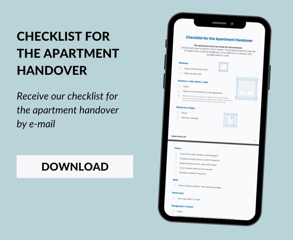 Checklist and tips for the Apartment Handover | MOVU
